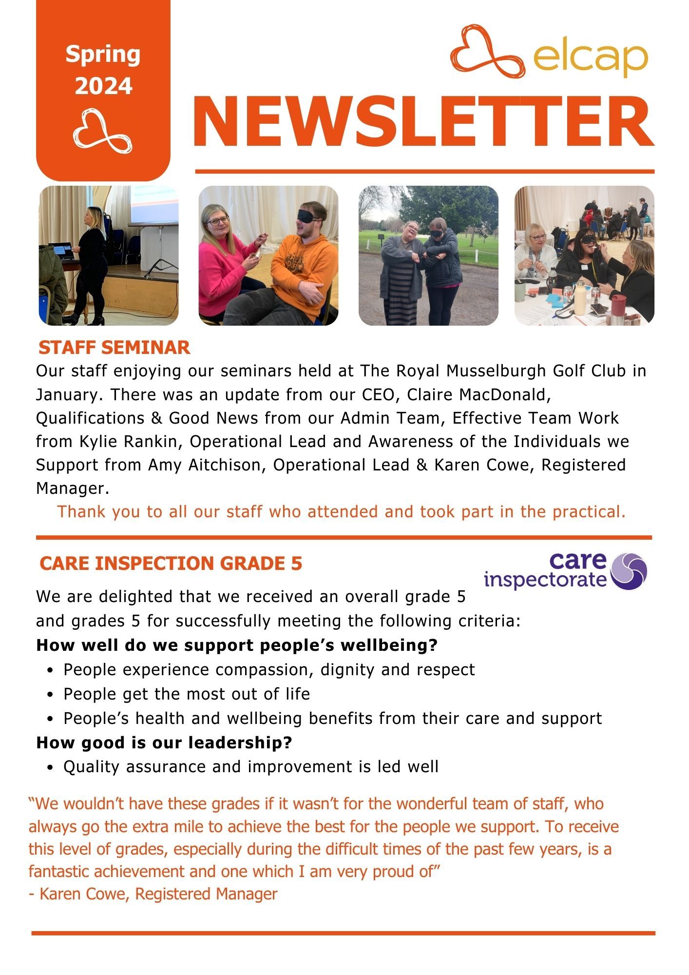 ELCAP Spring Newsletter 2024 - ELCAP